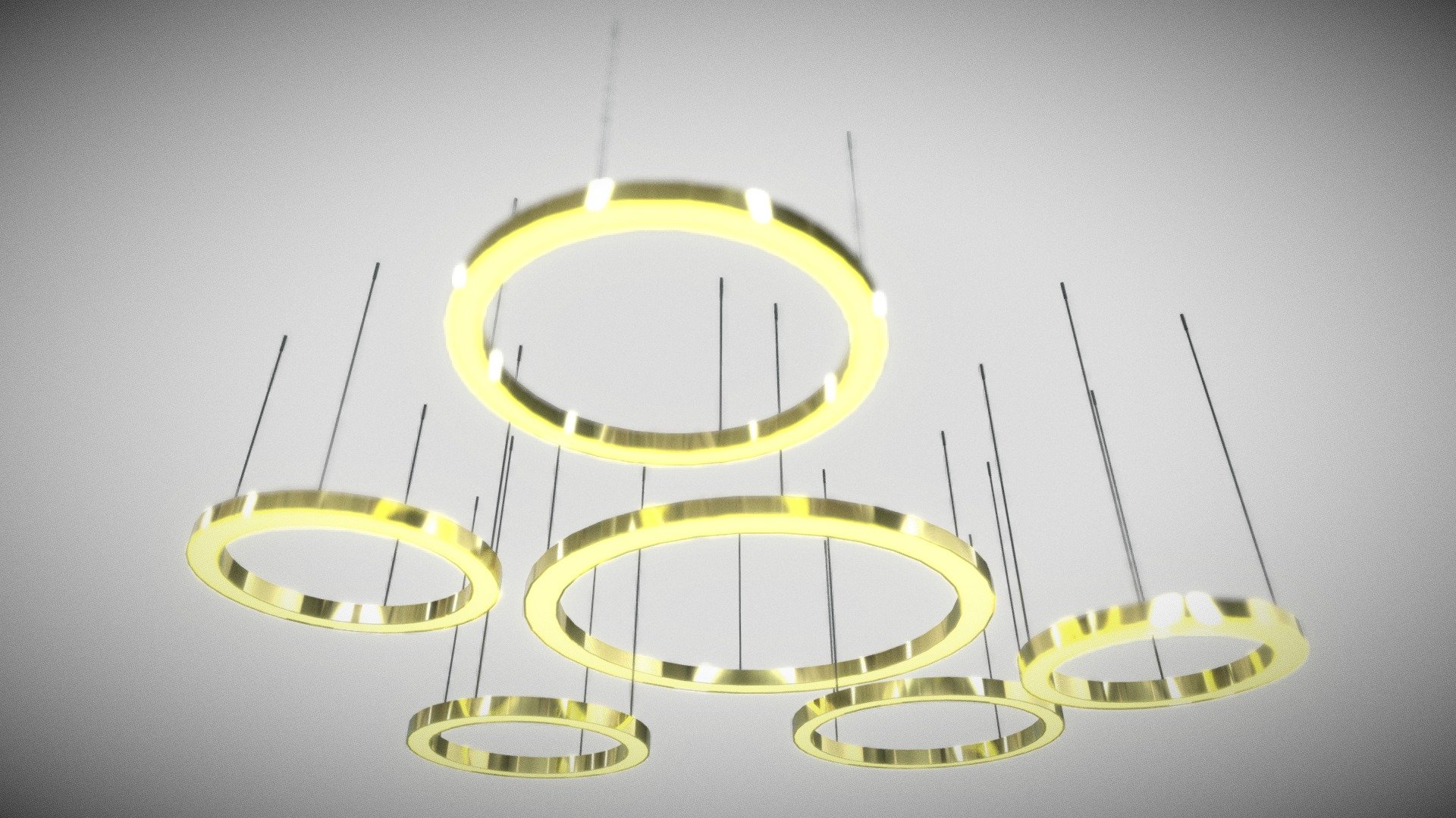 3D Circle Lamp Set model - 3D model by nvere [423bdc1] - Sketchfab