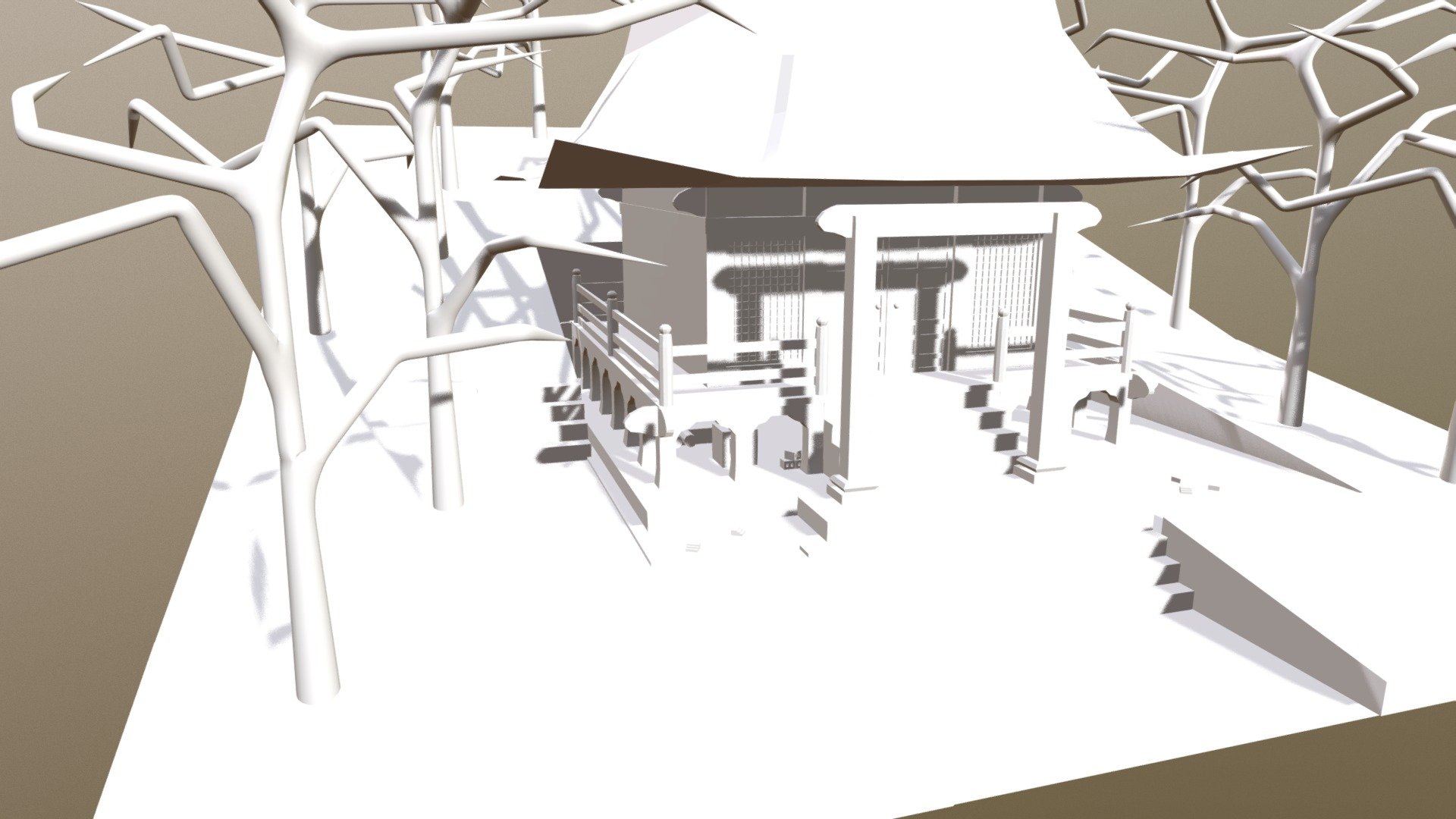 Building Model With Primitives Modification - 3D model by larryk ...