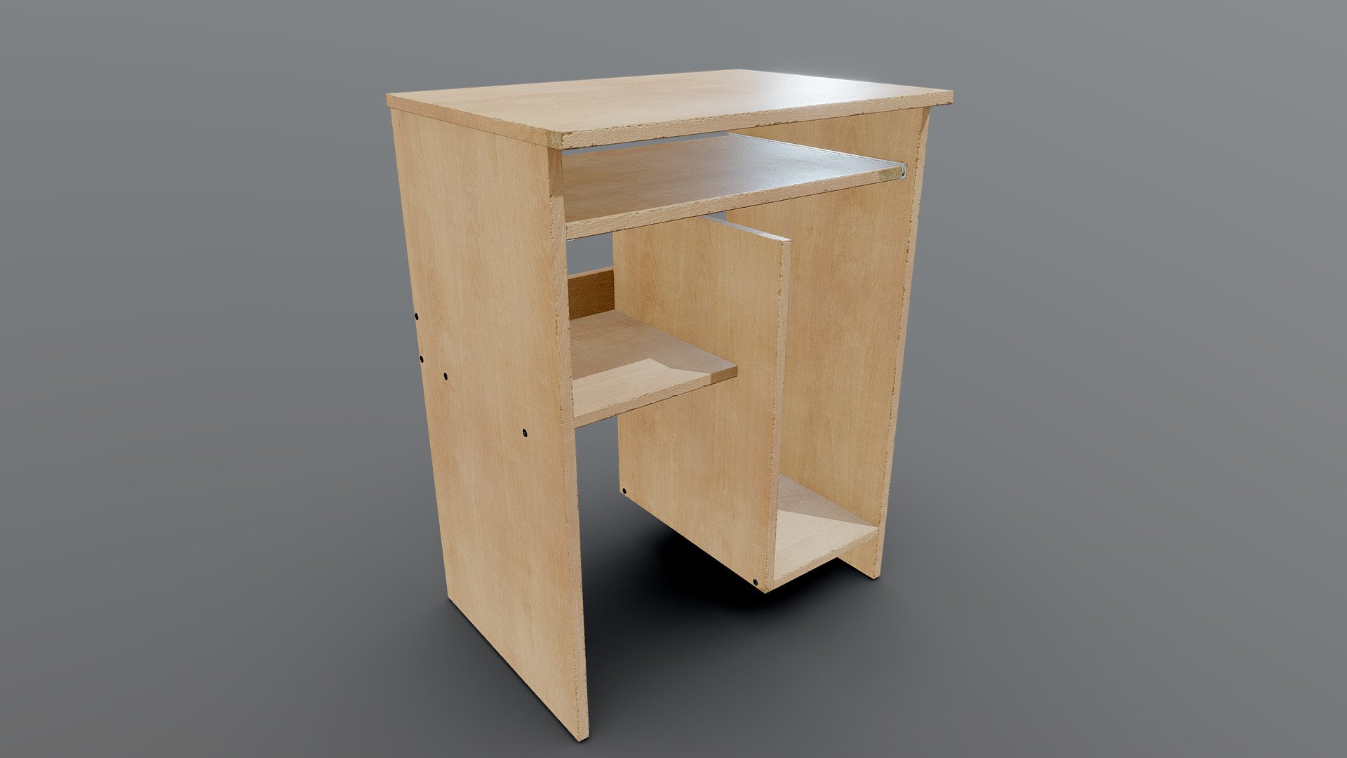 Old PC Desk WIP - 3D model by romullus [423e893] - Sketchfab