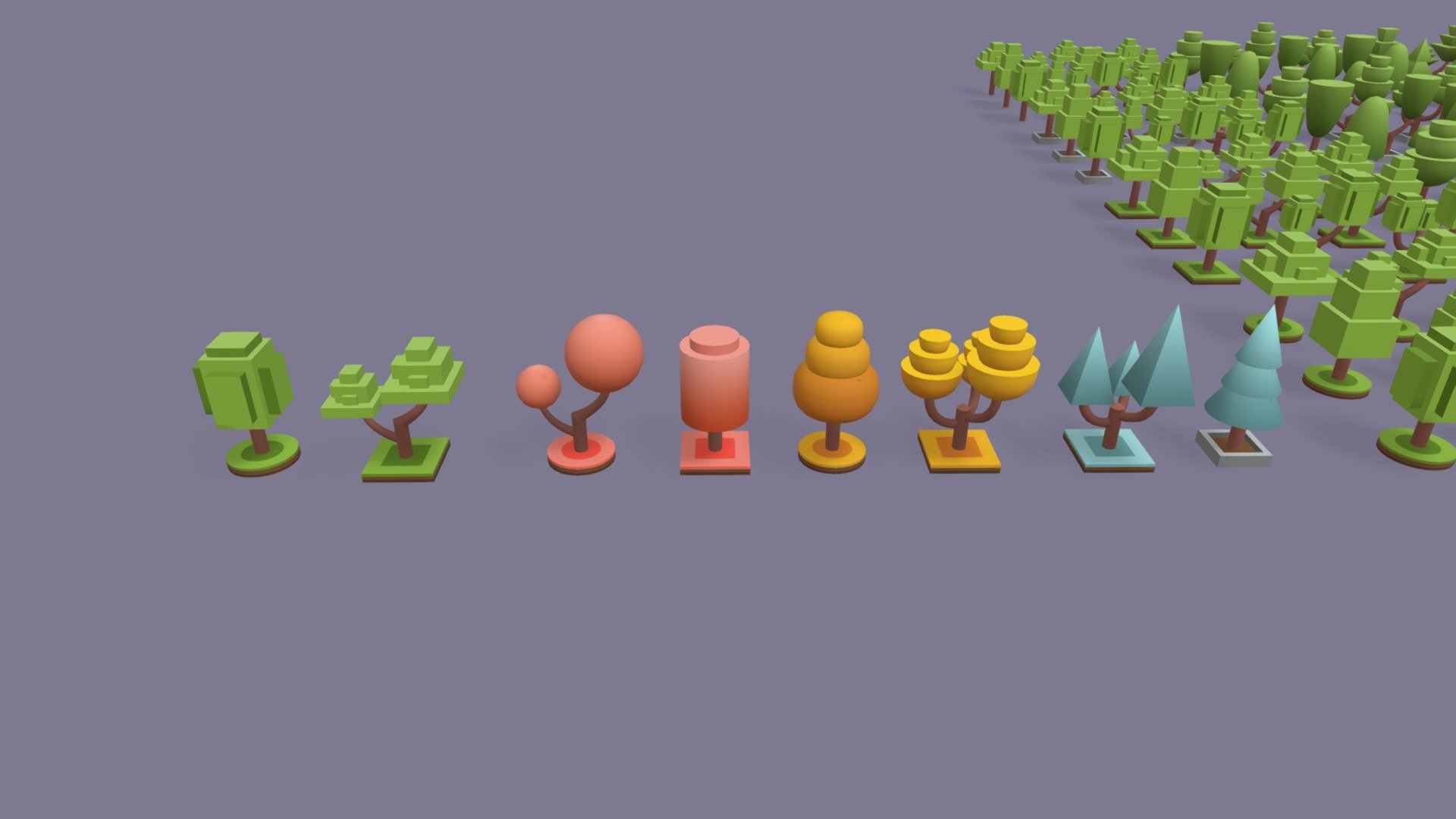 Hypercasual lowpoly trees pack - Buy Royalty Free 3D model by ...