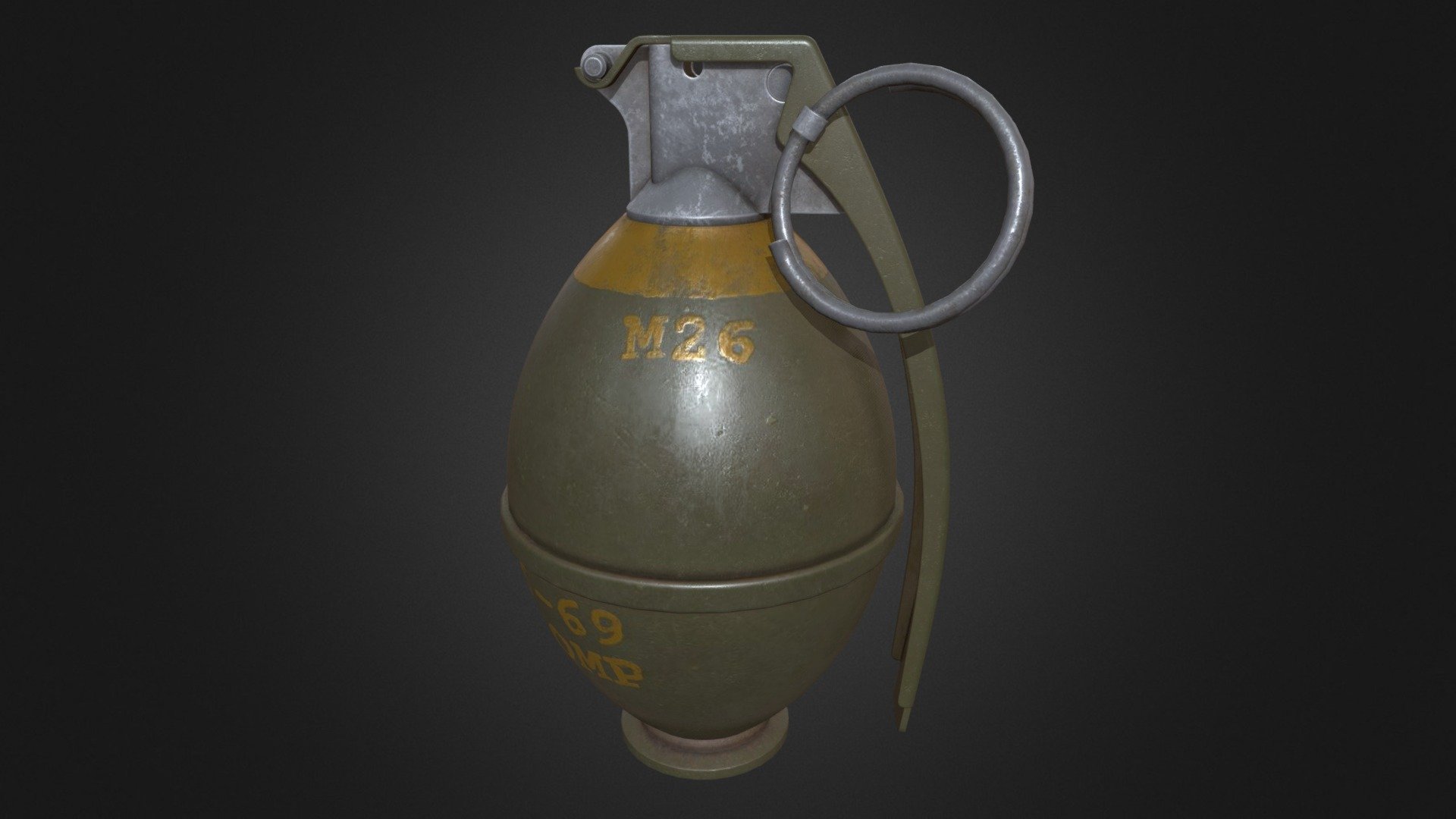 M26 Grenade PBR - Buy Royalty Free 3D model by 3d Assets Gun ...