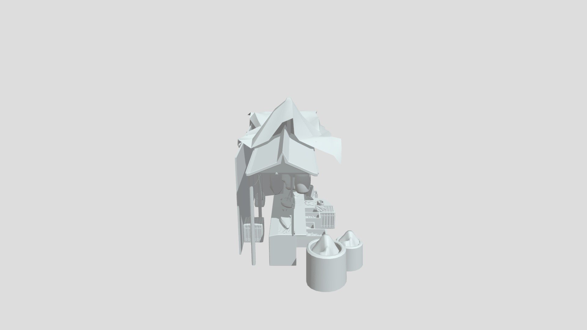 Japanese Fish Market Stall - 3D model by armoredbatsuit [423f836 ...