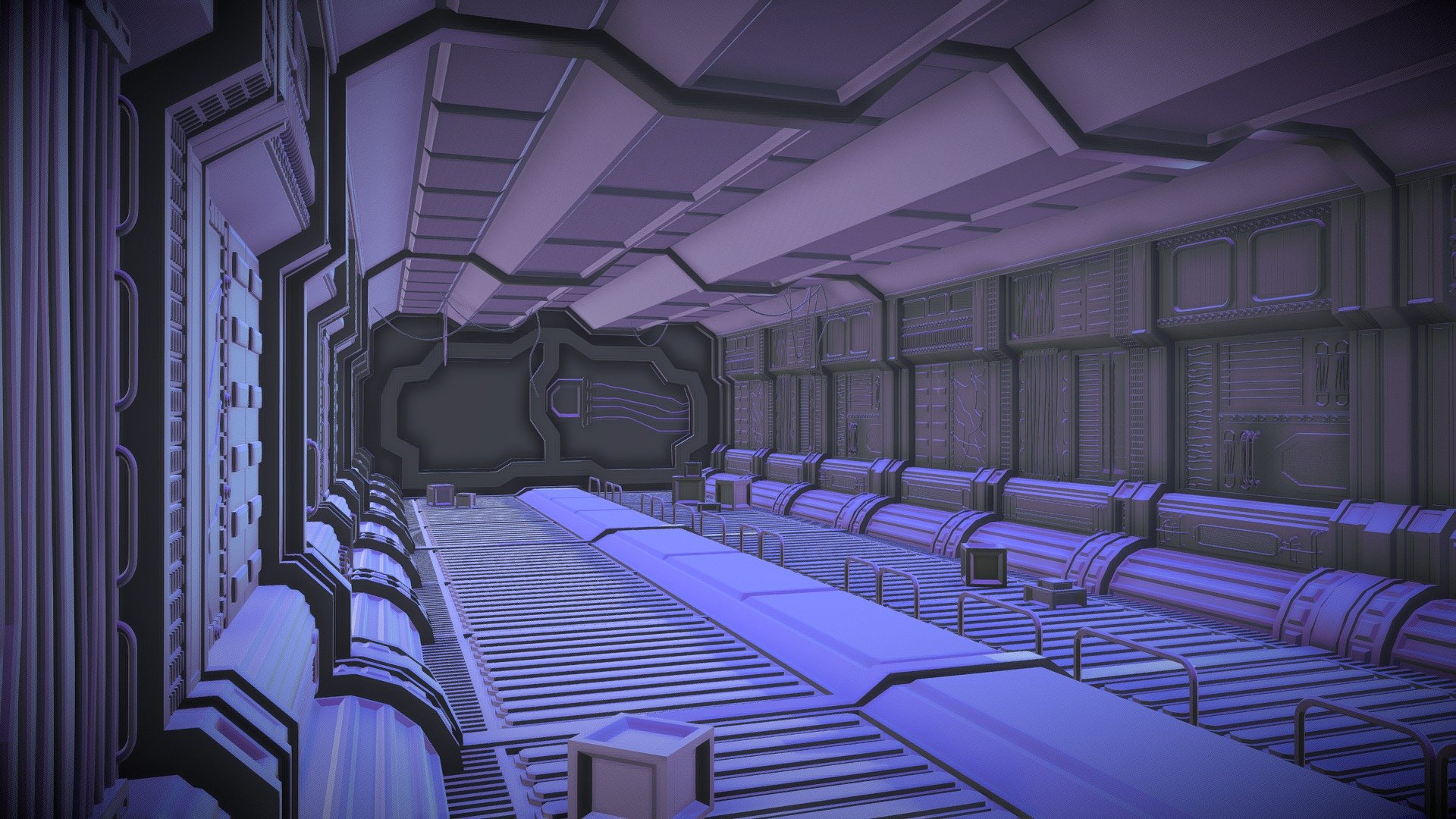 SCI-FI SHIP - 3D model by fringaa [423f8d4] - Sketchfab