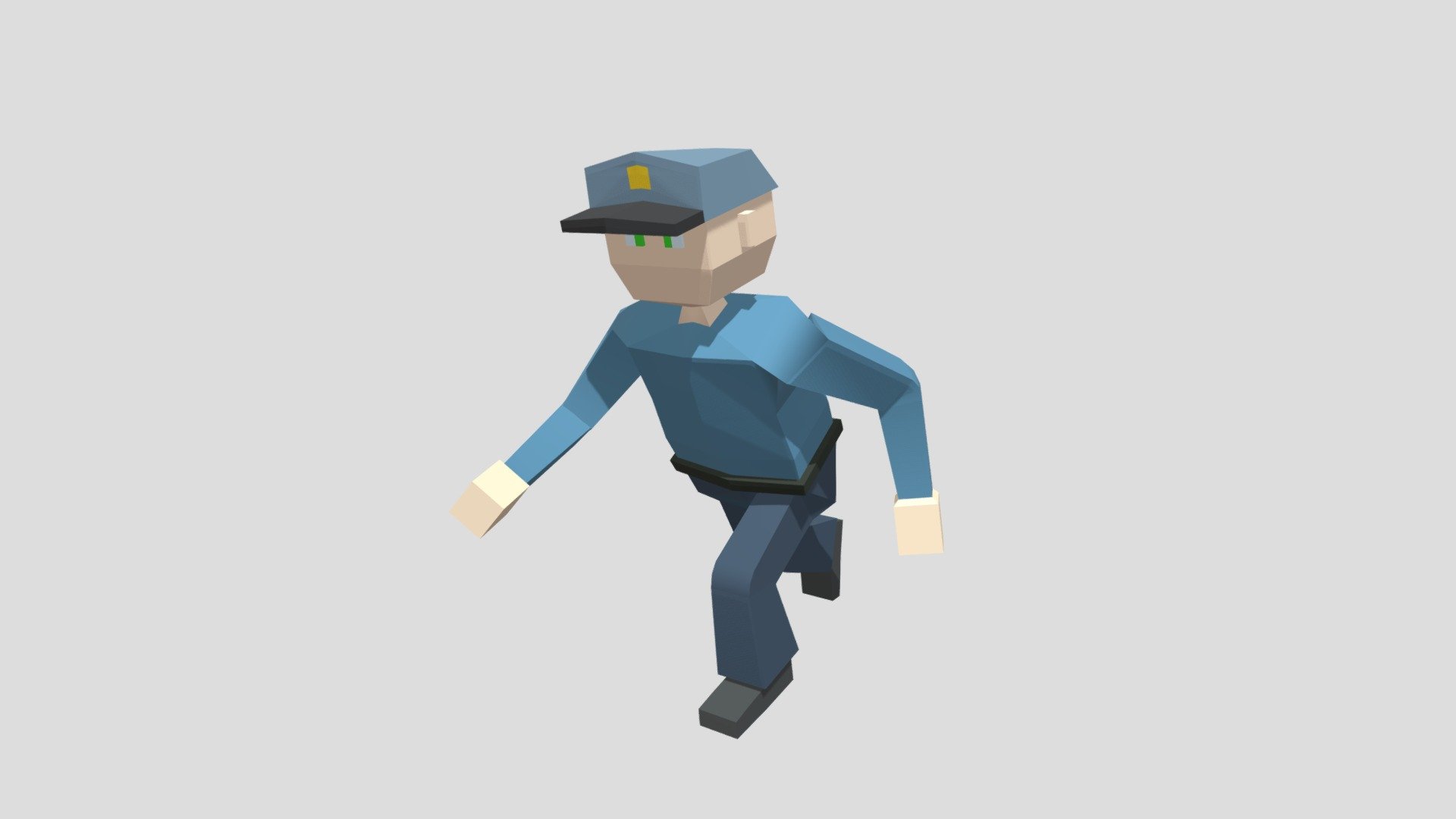 Cartoon Policeman Low Poly - Download Free 3D model by Nikola1998 ...