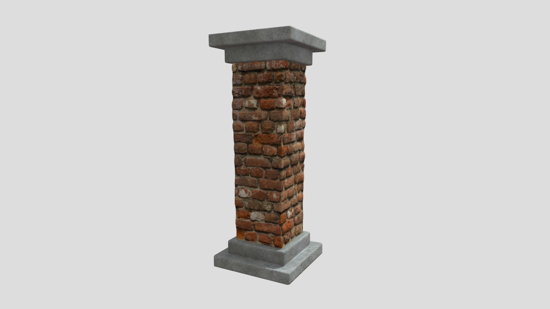 Brick Column - 3D model by Refref1990 [4243187] - Sketchfab
