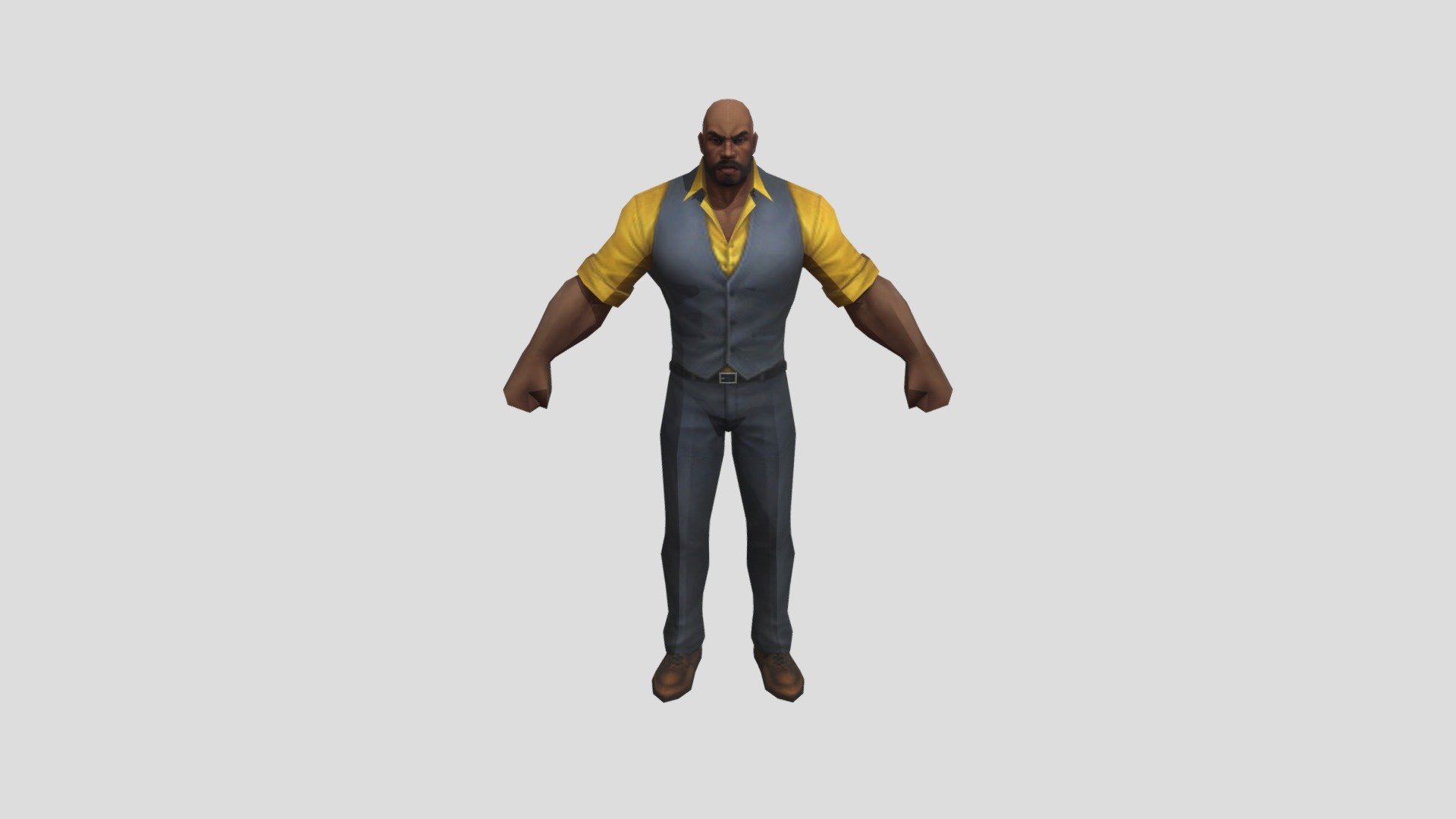 Luke Cage Power Man - Download Free 3D model by Tigerar1 ...