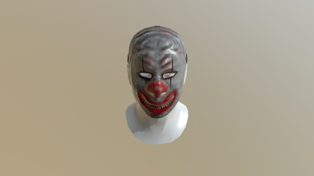 Clown Mask - 3D model by MarshmallowLIKE [42446c5] - Sketchfab