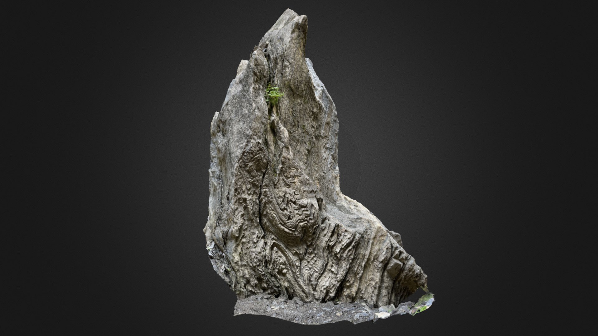 Structure plissée. Calcaire et schiste - 3D model by Daniel Chailloux ...