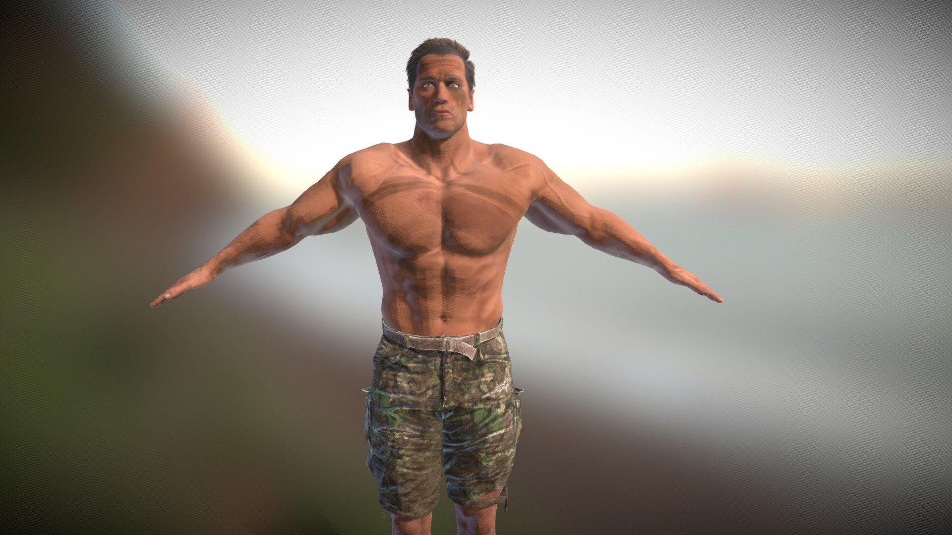 Arnold Schwarznegger Game Ready Character - 3D model by Elvis.Morelli ...