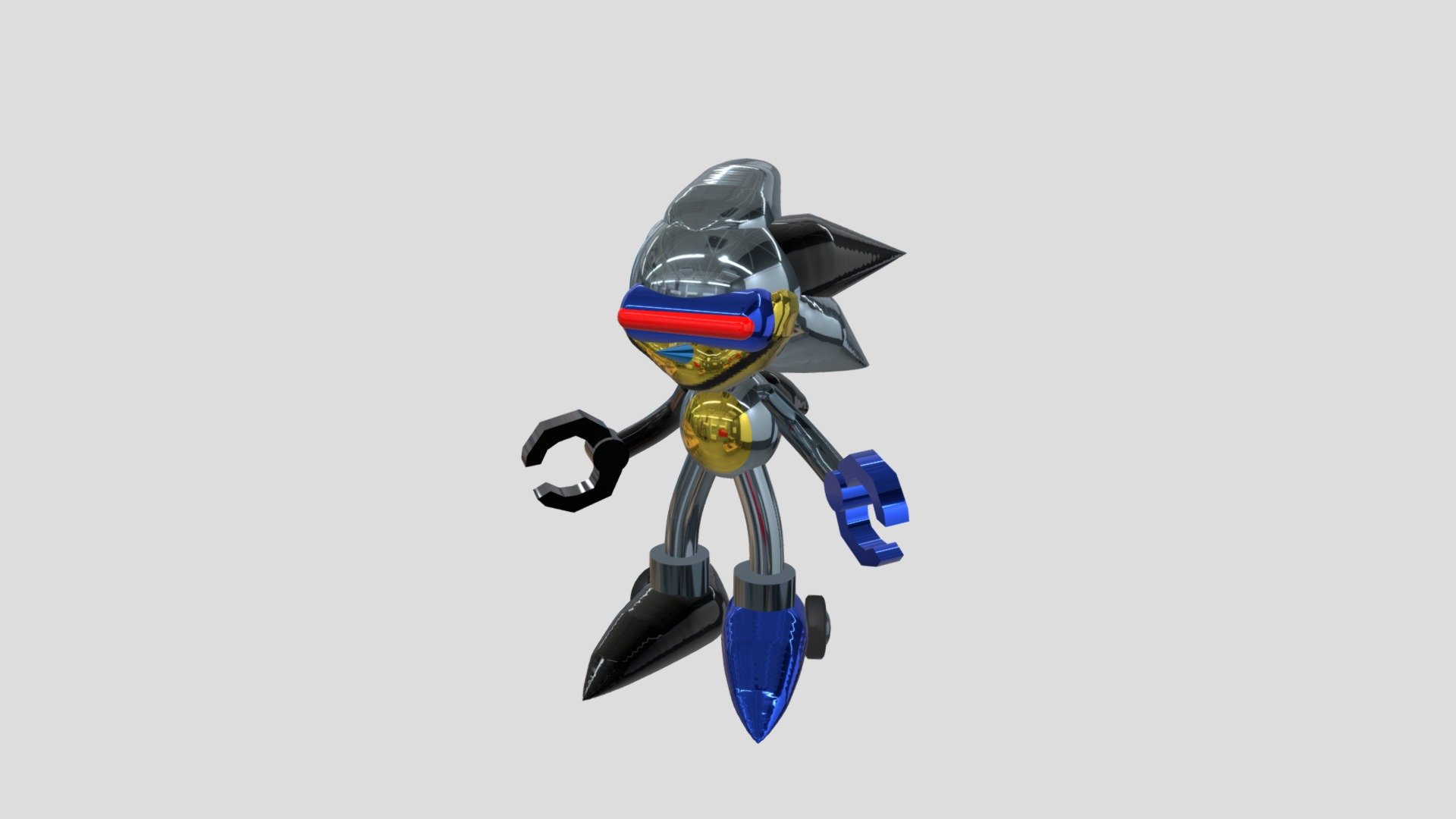 Silver Sonic - Download Free 3D model by NexusSpeedster (@nexusfnf ...