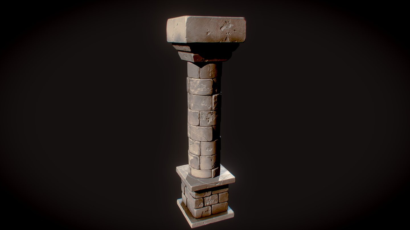 Column - 3D model by BadrBen [424c1a5] - Sketchfab