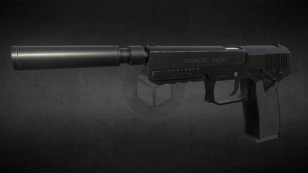 MK23 Pistol - 3D model by otsegotf [424fff8] - Sketchfab