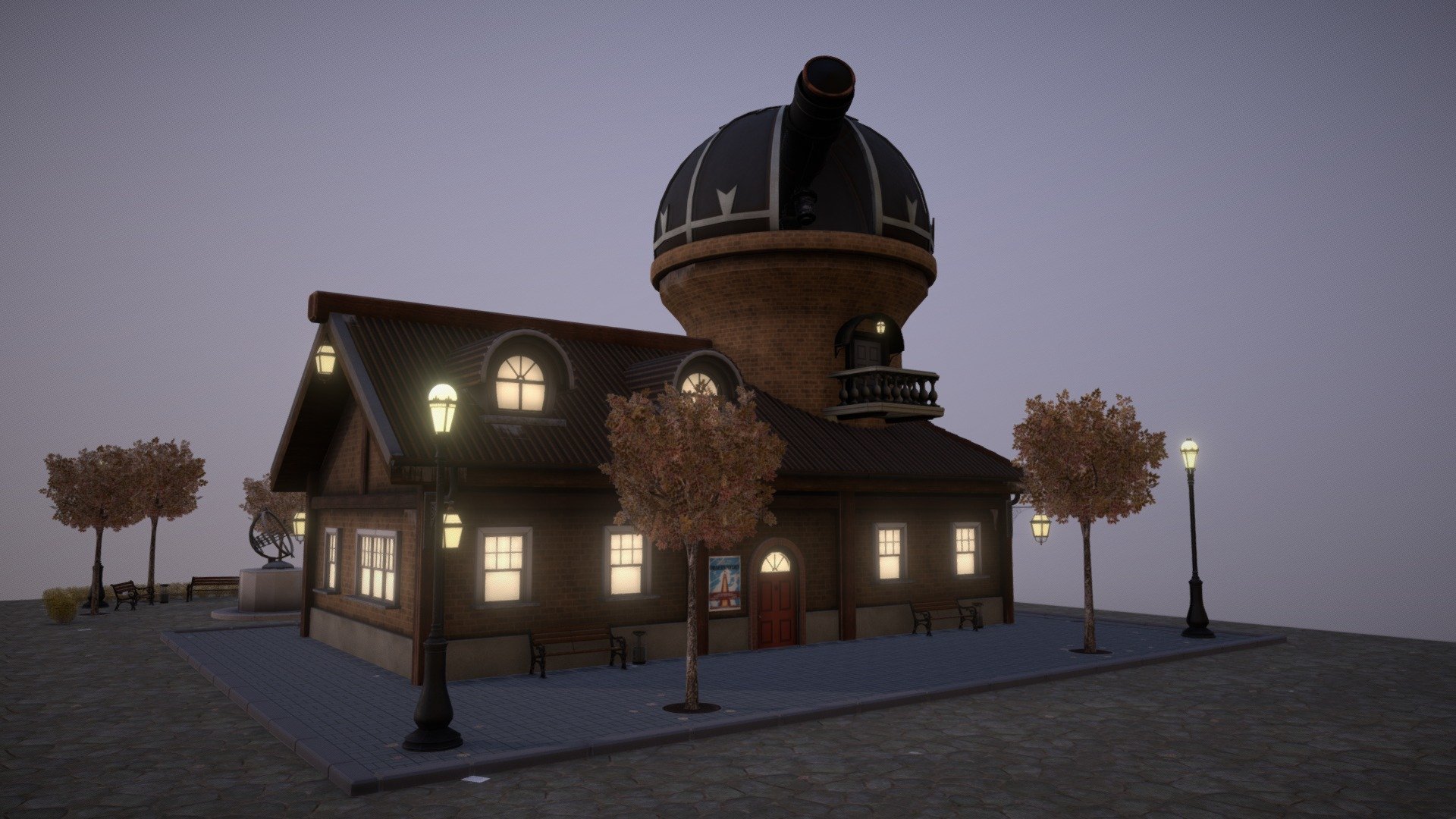 Observatory - 3D model by Spark (@sparkb) [4250d87] - Sketchfab