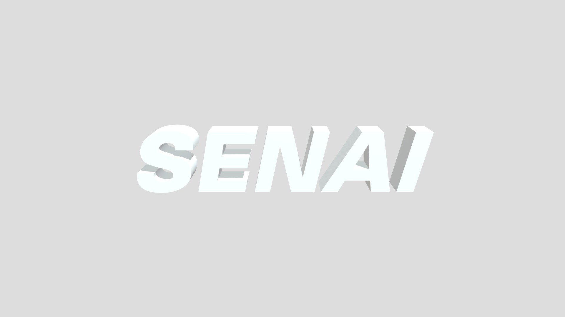 LOGO_SENAI_FBX - Download Free 3D model by Nobru Magalhães (@bruno.r1 ...