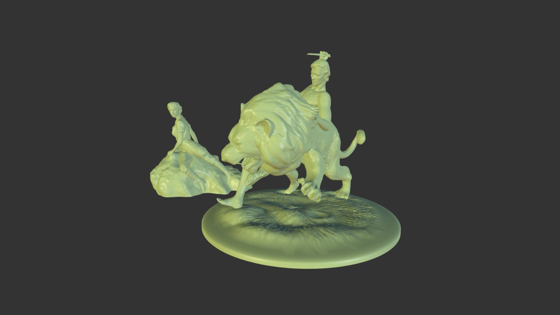 Tarzan Action - 3D model by 3DFigure (@yeonggyungim) [4252d39] - Sketchfab