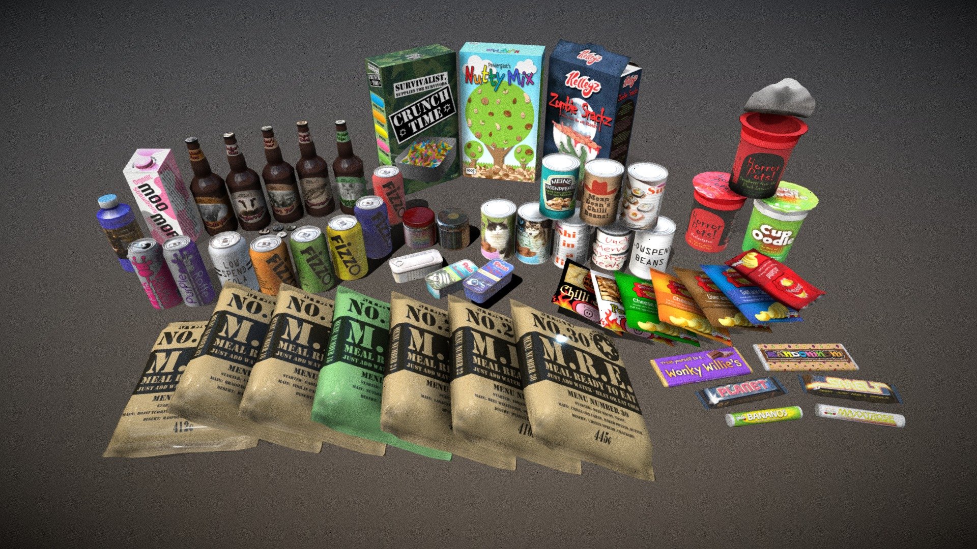 3D Survival Assets - Unity - 3D model by Rickious Productions ...