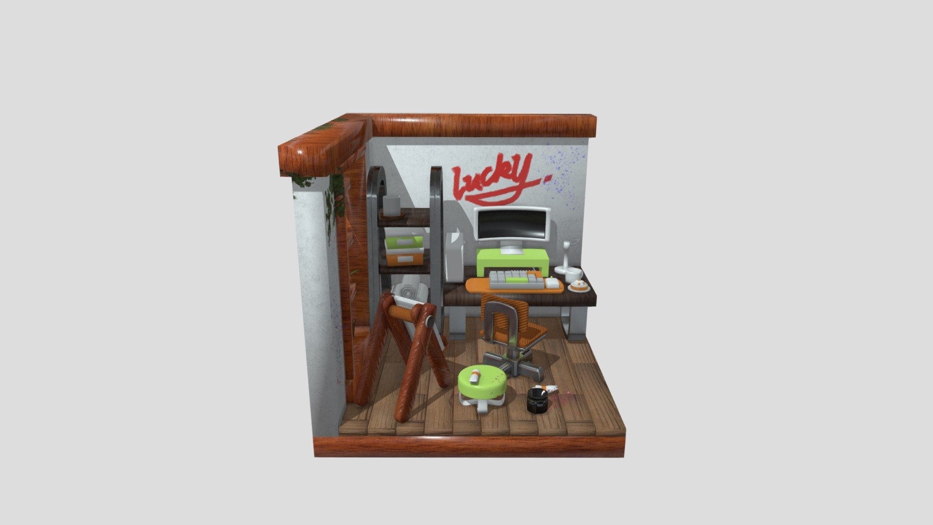 room - 3D model by elvis (@zhoulubin) [42533af] - Sketchfab