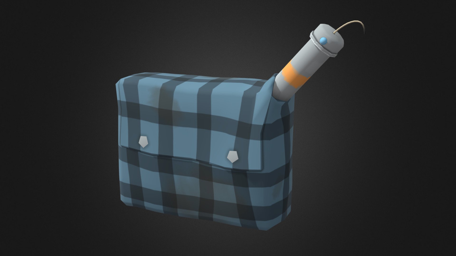 Bag o' Bombs Demoman Cosmetic - 3D model by HarveyB (@HarveyBright ...