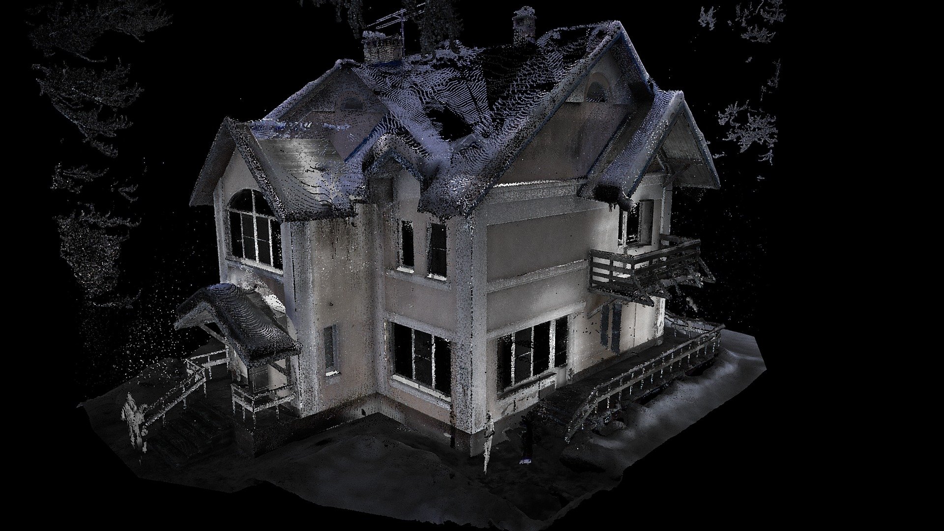 Individual house. Point clouds - 3D model by dialogplus [42551aa ...