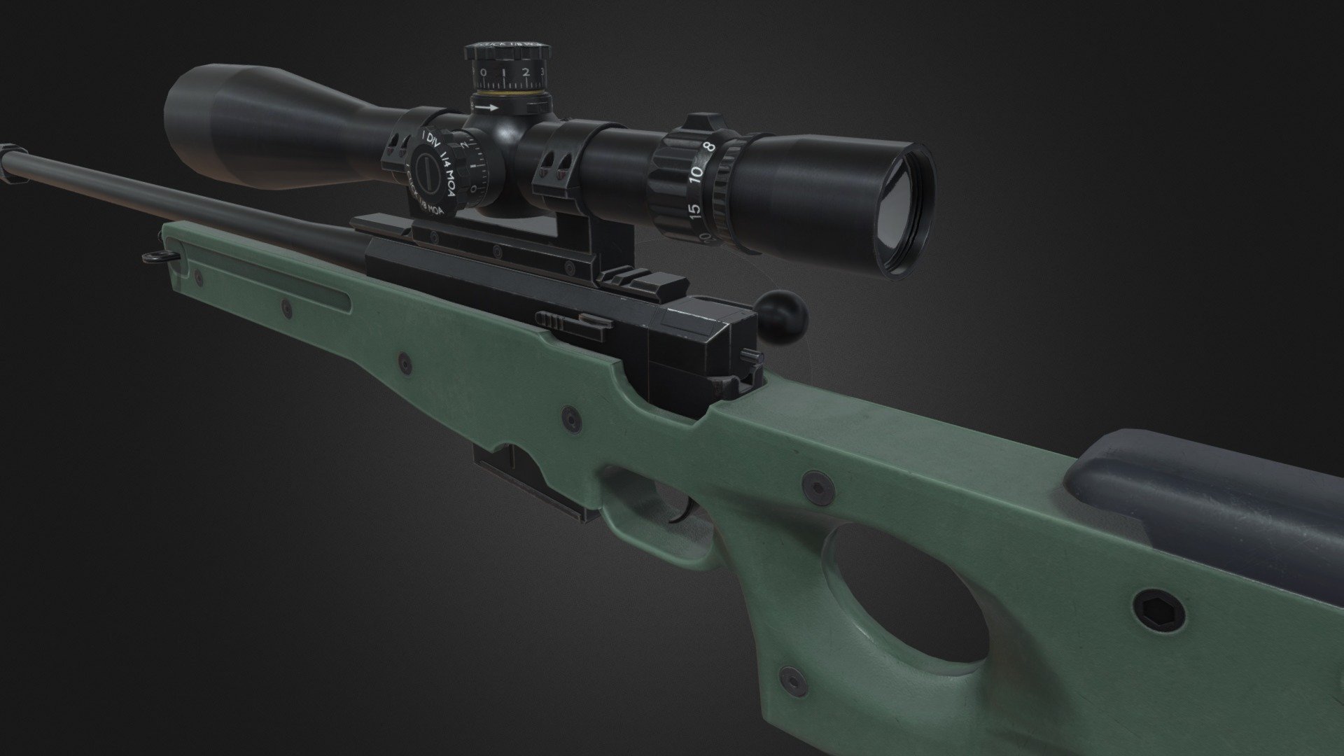 AWM AAA Game Ready PBR Low-poly 3D model - Buy Royalty Free 3D model by ...