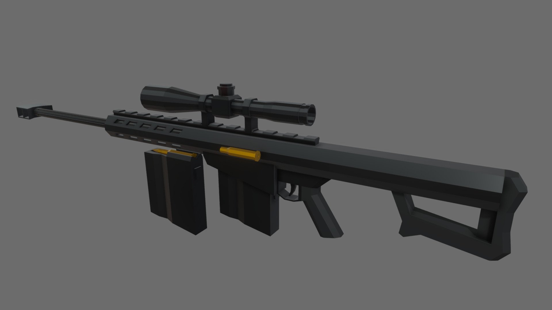 low-poly Barrett M82 - Download Free 3D model by D_U (@DU1701) [425c1b9 ...