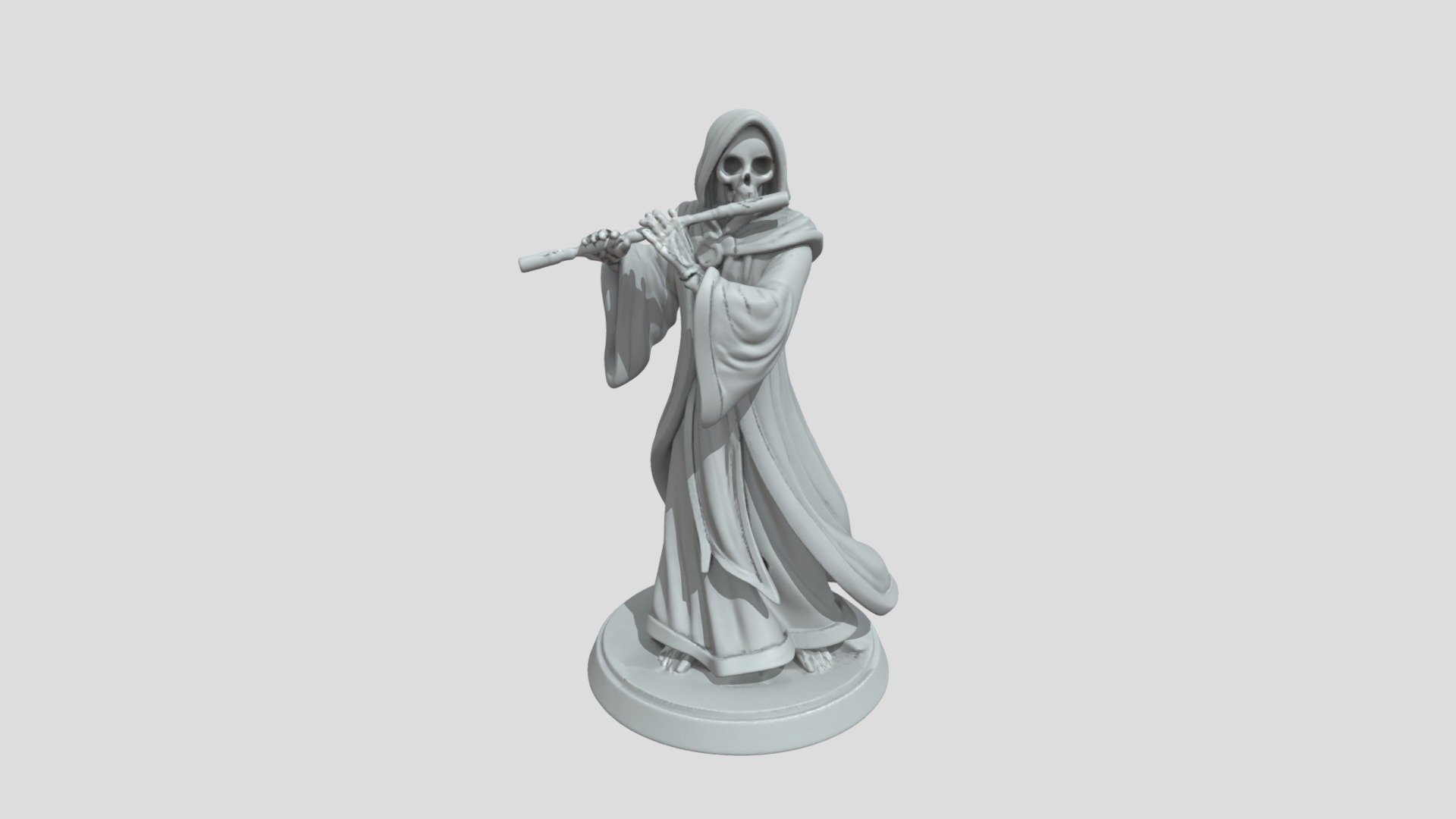 skeleton playing flute - 3D model by Ooph (@Oophtaco) [425ccdd] - Sketchfab