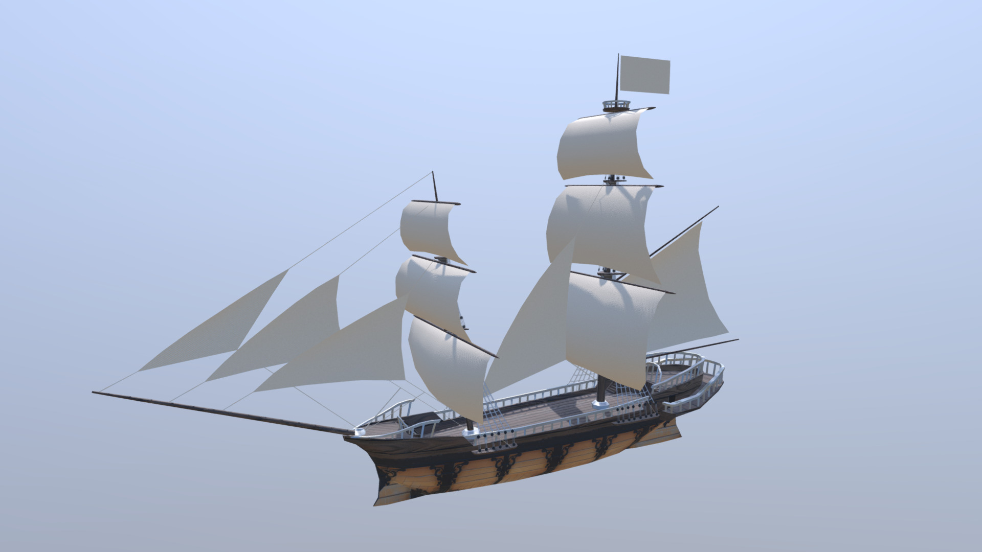 Brig - 3D model by glycer [425cd1f] - Sketchfab