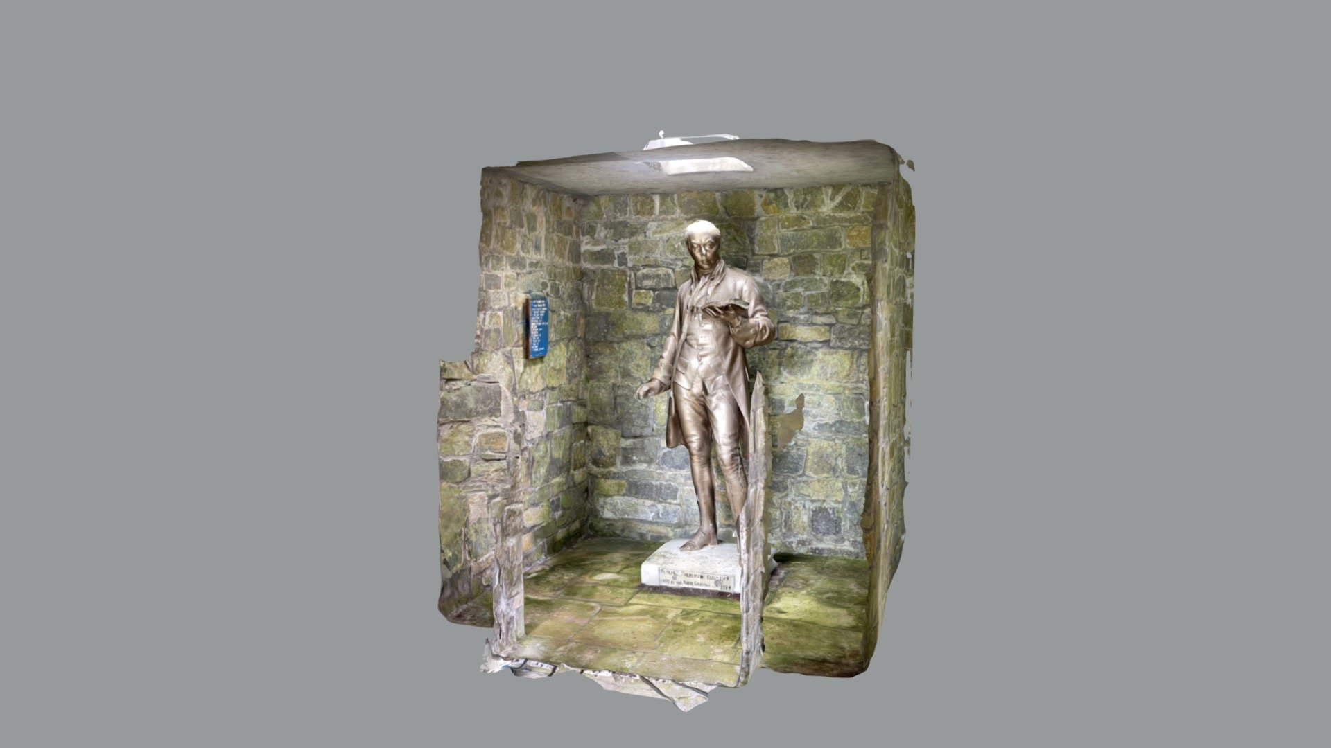 Oliver Goldsmith statue 3D scan-low qual - Download Free 3D model by ...