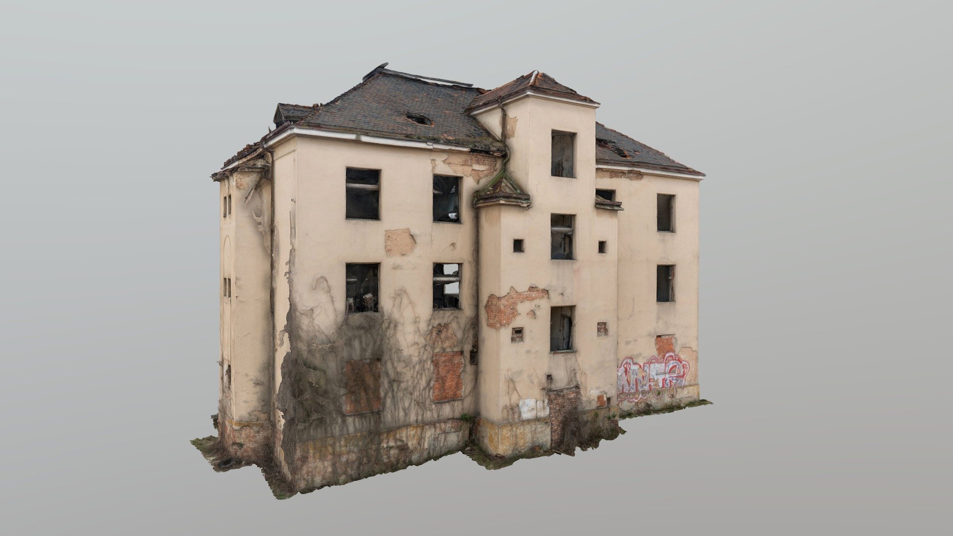 Ruined house in Dubí - Buy Royalty Free 3D model by kubacpetr [4261f40 ...