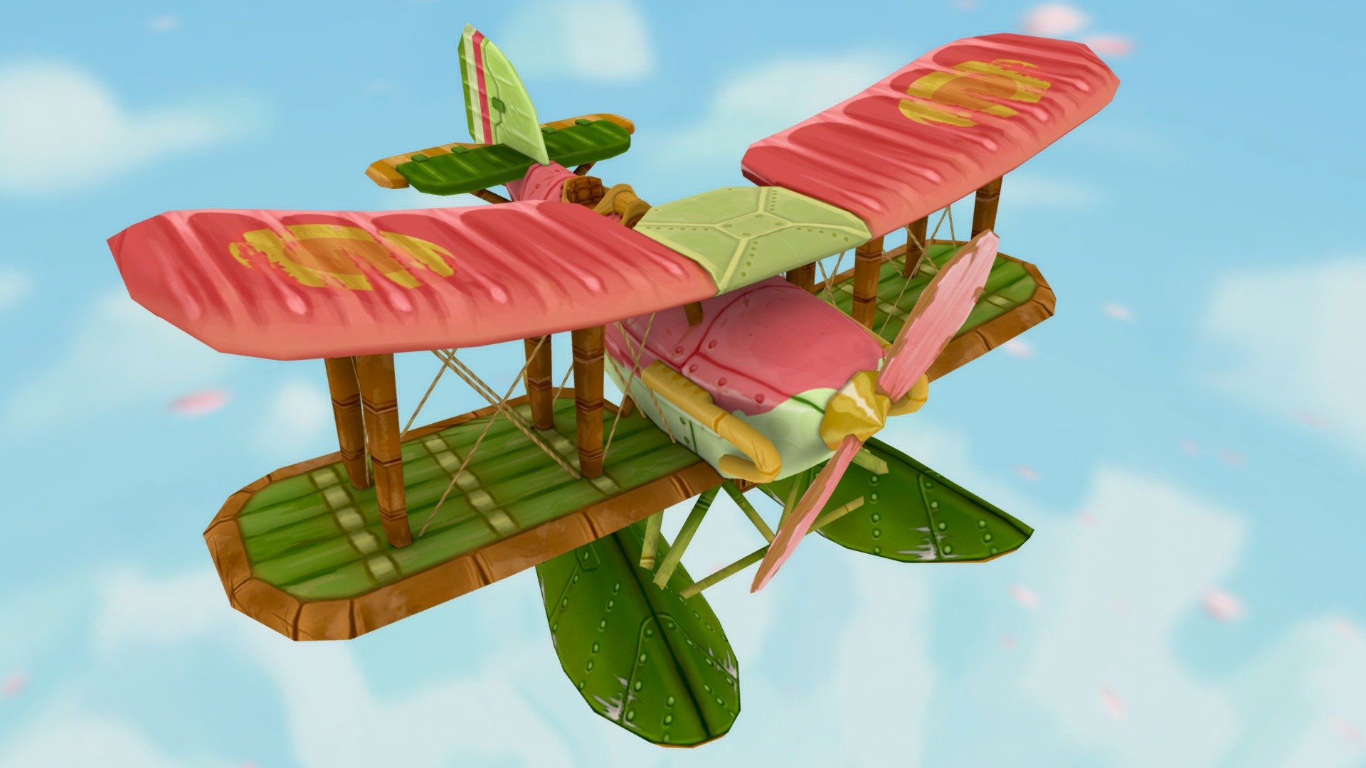 Flying Circus Assignment: Stylized Plane - 3D model by Natalia Grytczuk ...