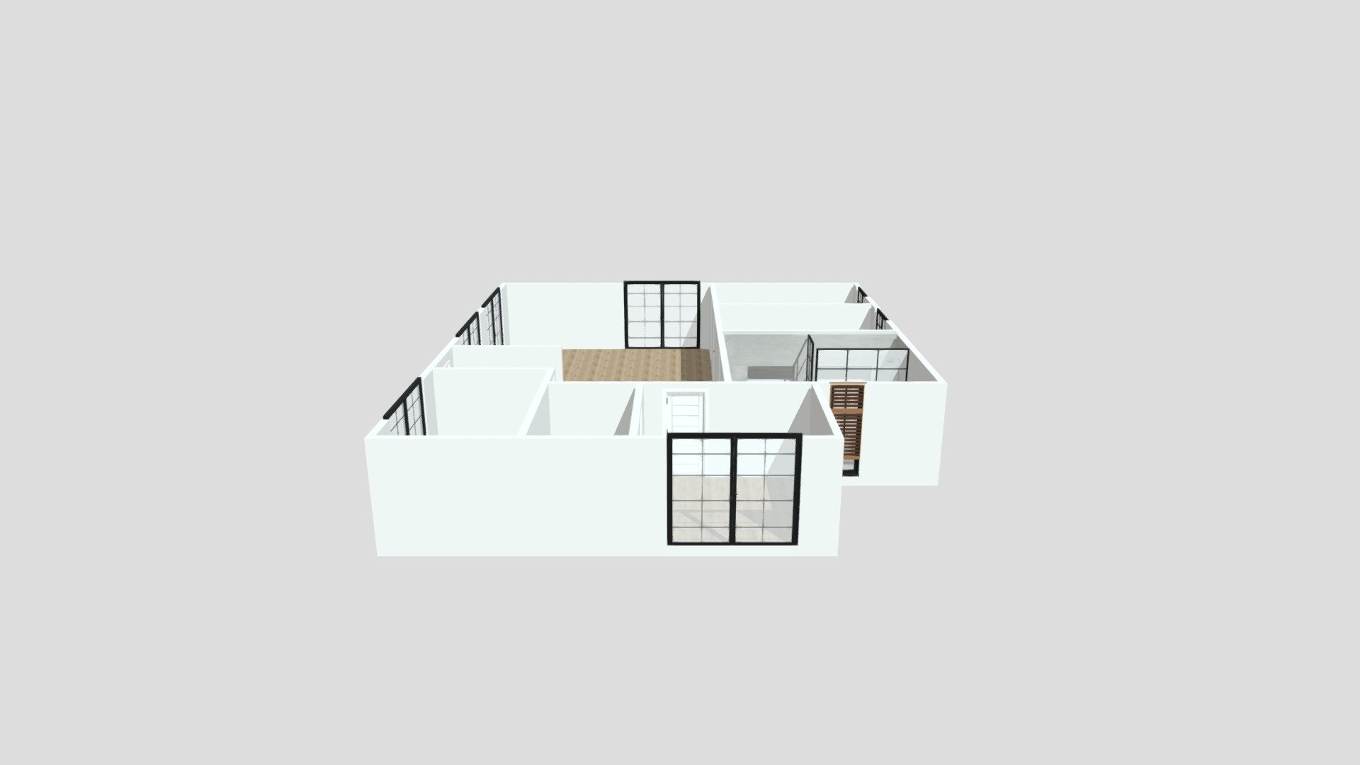 Empty modern flat - Download Free 3D model by Home Design 3D ...