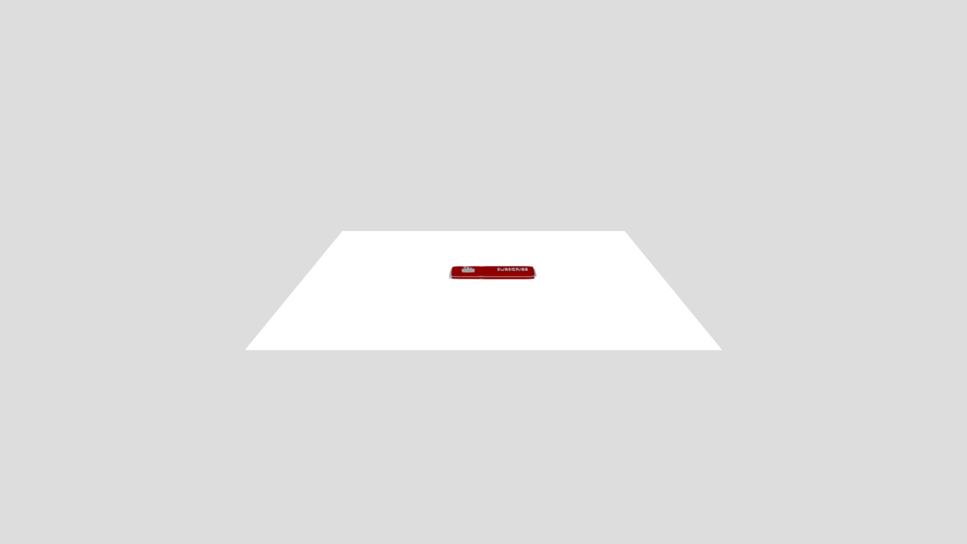 Youtube subscribe button 3d model - Download Free 3D model by Bahodir G ...