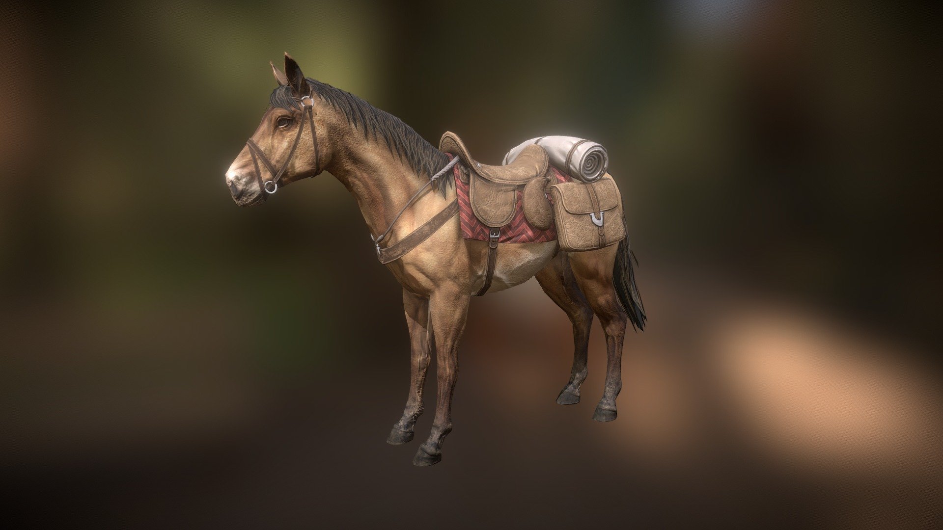 Travel Horse 3 (PBR, 2K, ANIM) - 3D model by Tokyo Designer Gakuin (@tokyodesignergakuin ...