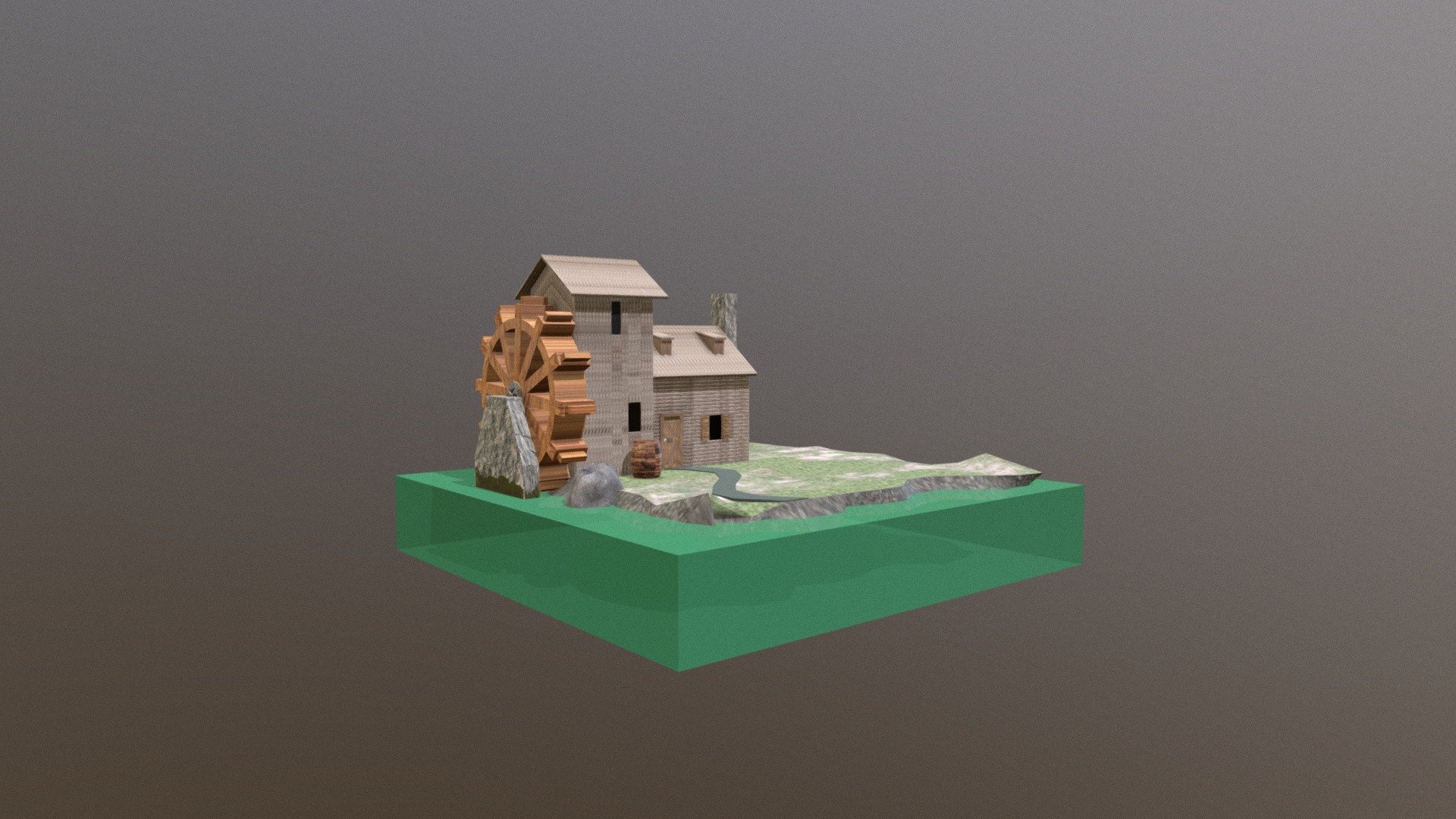 Old Grist Mill - 3D model by fool_des [42672c3] - Sketchfab