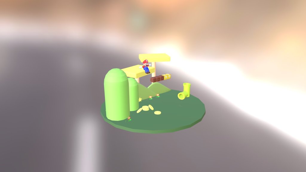 Mario World - 3D model by salimachtt [4267919] - Sketchfab