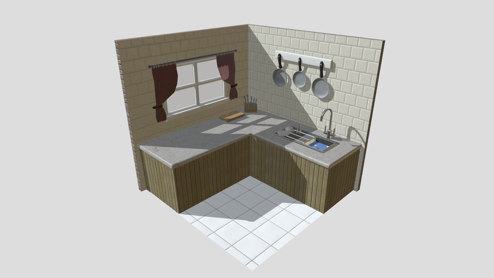 Kitchen - 3D model by Jaidan Lowe (@JaidanLowe) [4267ba4] - Sketchfab