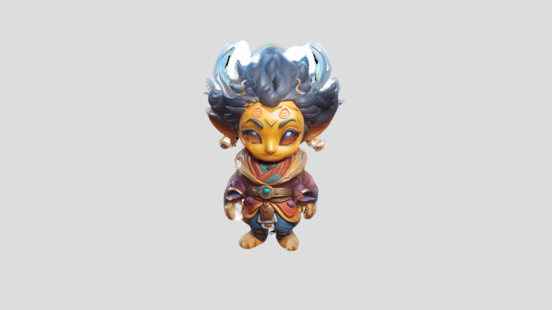 Cute little goblin figurine A small, colorful - Download Free 3D model ...
