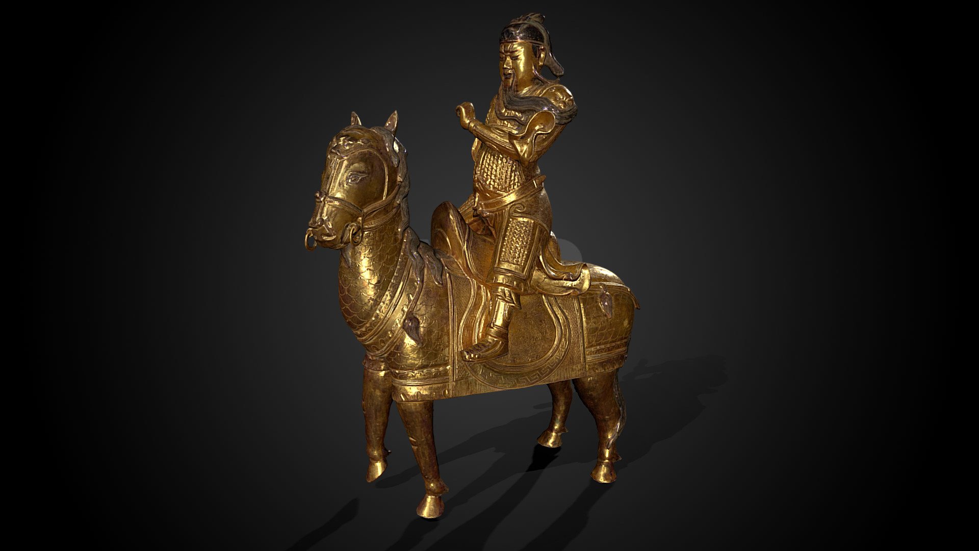 General Guan Yu on Horseback, 16th C CE by Peter Farell | Download free ...