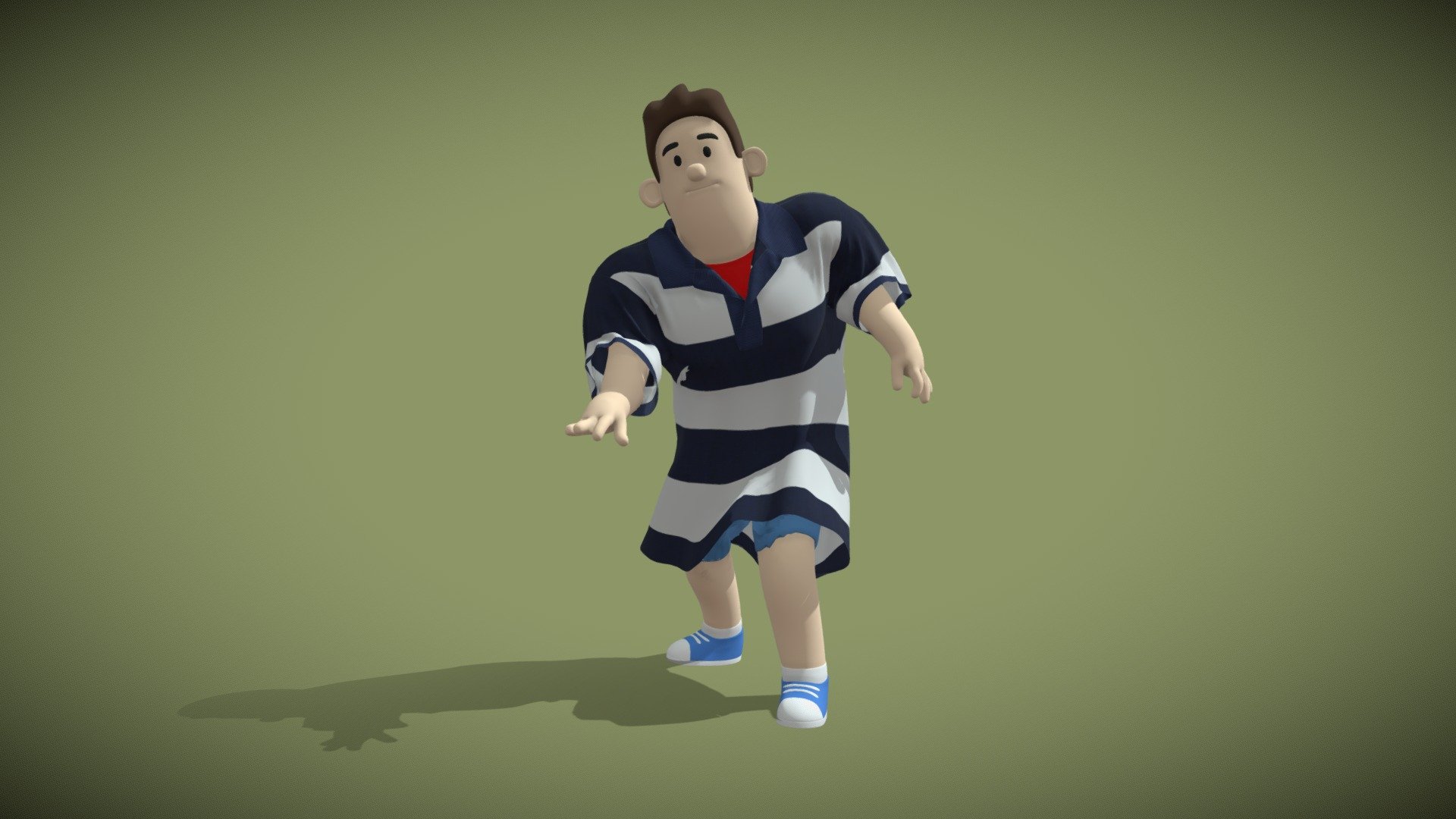 Basketball Player Dribbles Invisible Ball - Download Free 3D model by ...