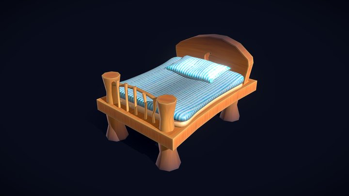Cartoonbed 3D models - Sketchfab