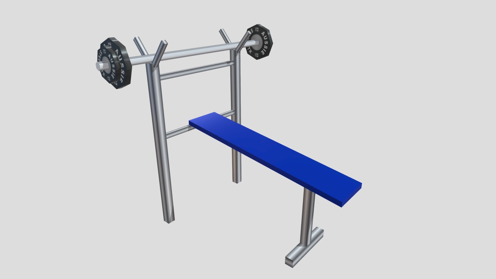Bench press with Rod - Download Free 3D model by MNF313 [426e93b ...