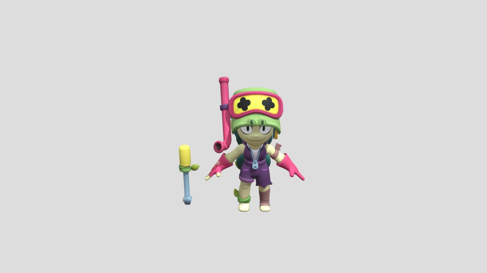 Alli-brawl-stars-3d-model - Download Free 3D model by ...