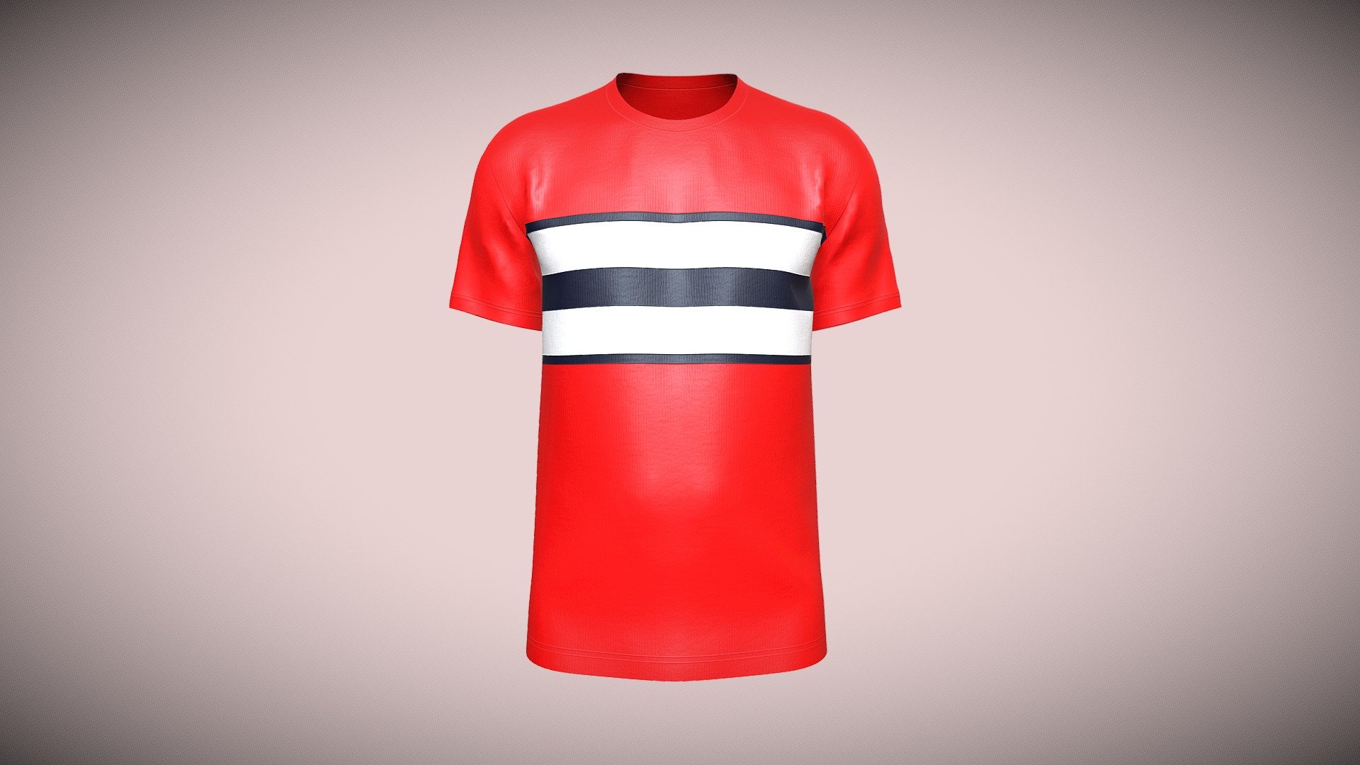 Mens Red T-Shirt - Buy Royalty Free 3D model by Clothing Axis ...