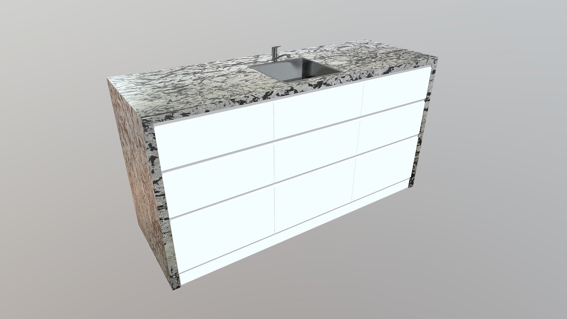 Kitchen Island Kalahari Supreme - 3D model by New Home Media ...