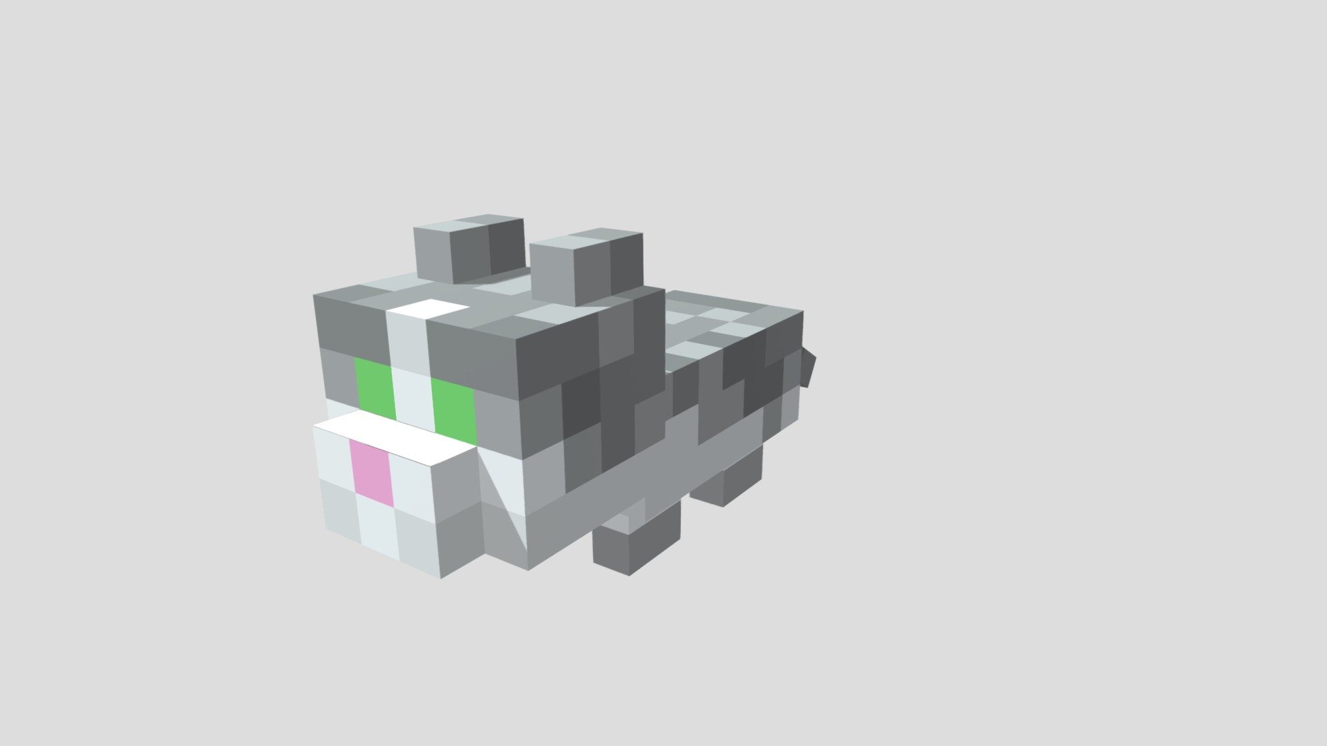 Minecraft Cat - 3D model by marcllobet [427564a] - Sketchfab