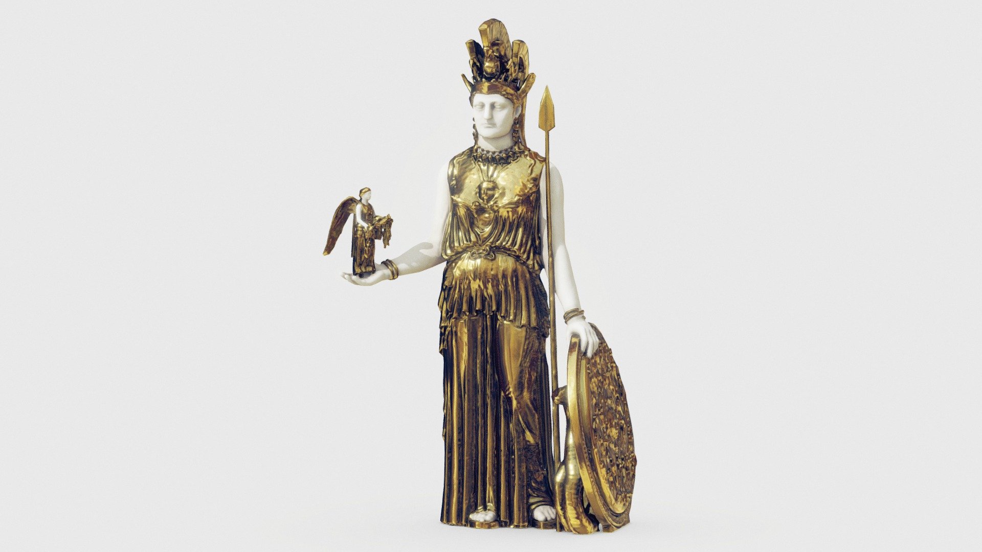 Athena Parthenos - Buy Royalty Free 3D model by SpatialNeglect ...