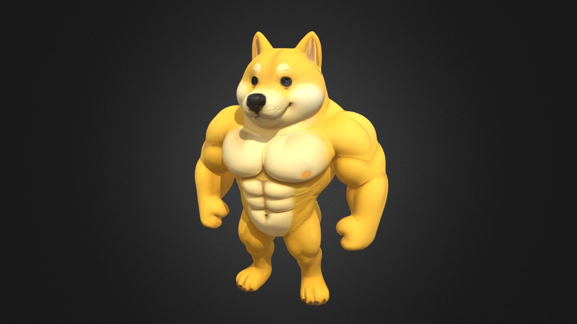 Swole Doge - 3D model by Korvana Studio (@korvanastudio) [427a510 ...