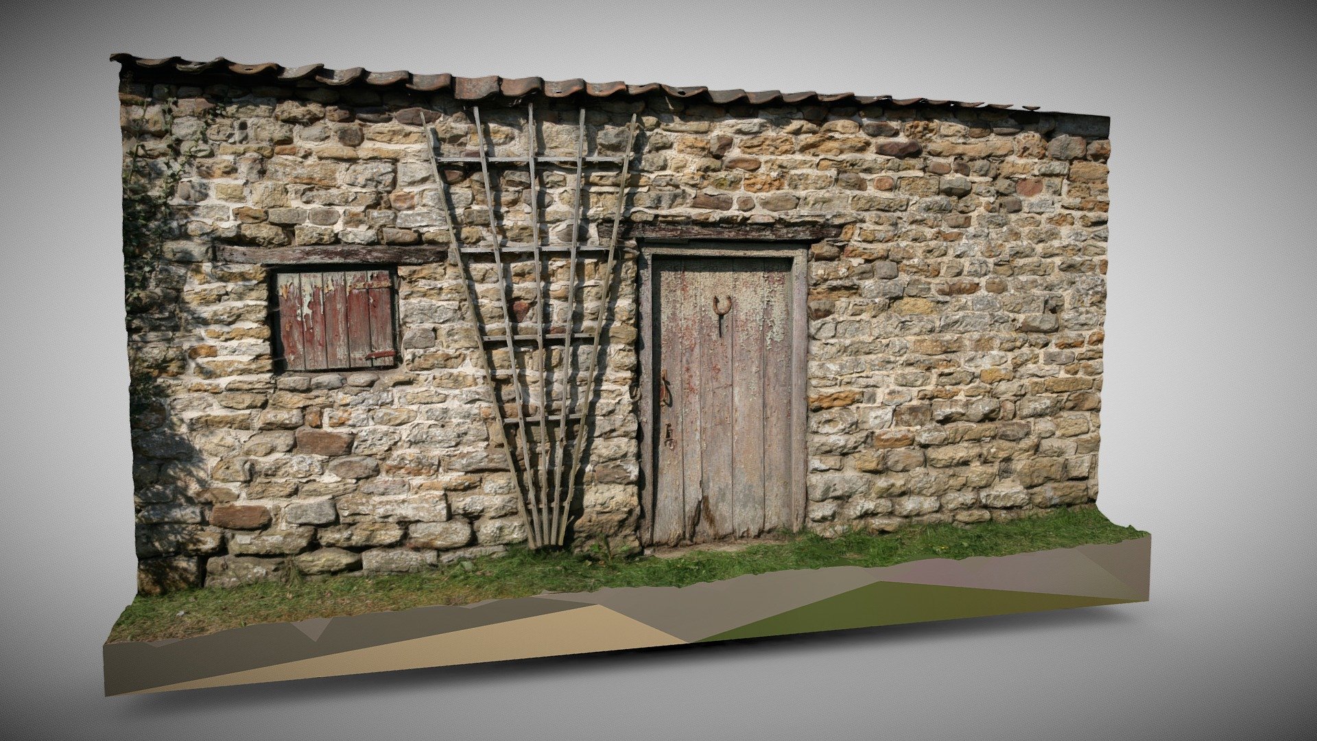 Rustic Farm Building Wall, Sinnington - 3D model by GeoLan 3D ...