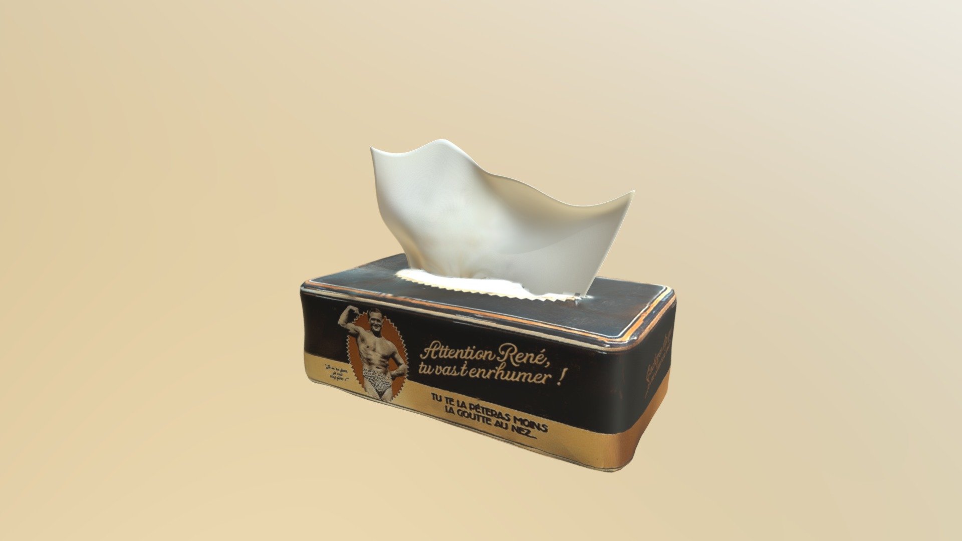 a vintage tissue box - Buy Royalty Free 3D model by Evan Jin (진경성 ...