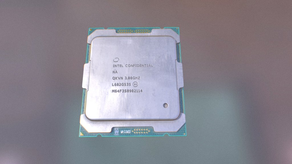 Intel Core I7 6950X - 3D model by TealHoneyBadger [4280dfd] - Sketchfab
